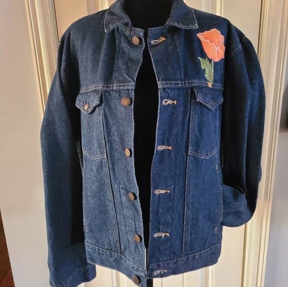 Rustler | Jackets & Coats | Vintage Custom Rustler Denim Jean Jacket Xl ...